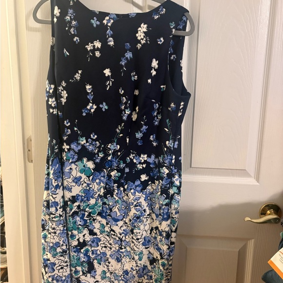 Alyx | Dresses | Alyx Navy And White Floral Midi Dress | Poshmark